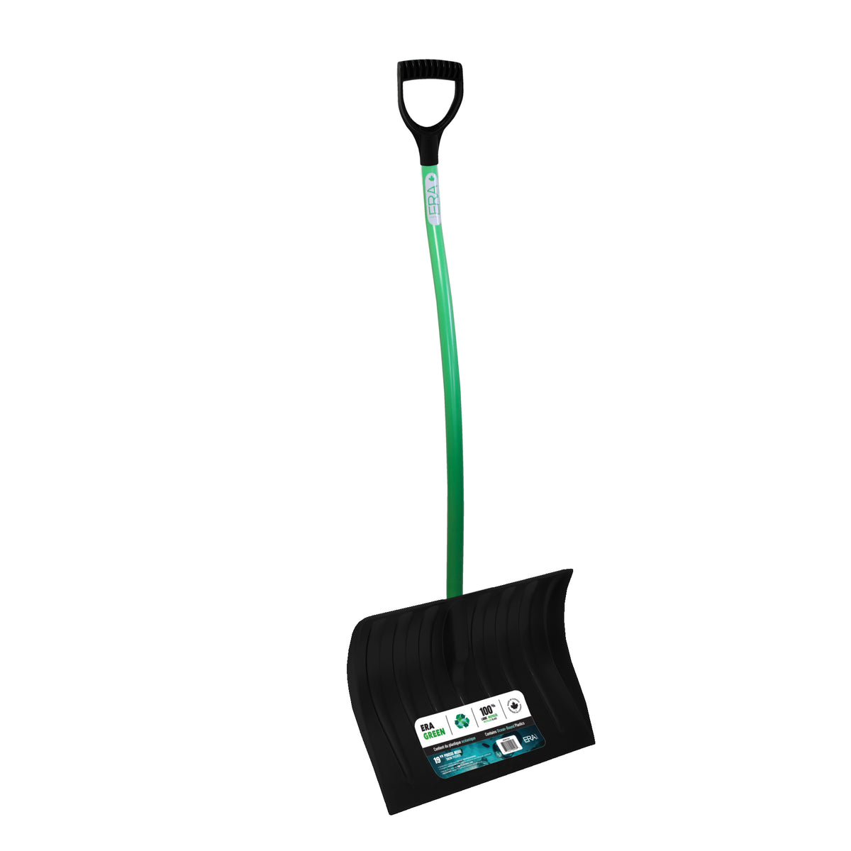 ERA Green 19-inch Ergo Snow Shovel, Black/Green – Storex