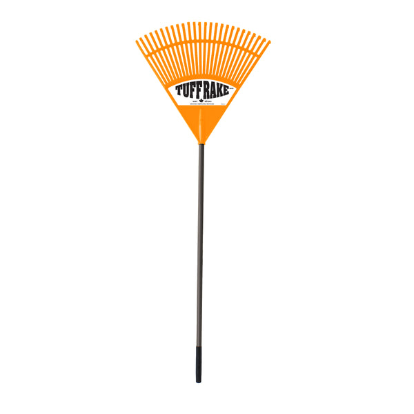 Tuffrake Leaf Rake, Orange/Grey - Storex