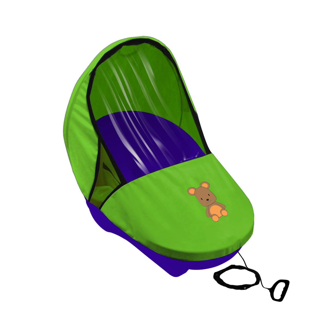 Peanut Infant Sled and Weather Shield Combo, Blue – Storex