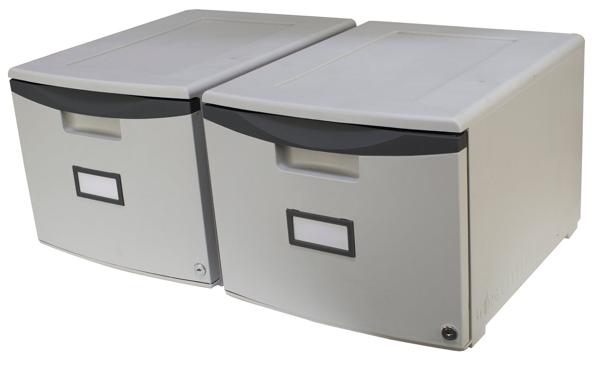File Drawer, Gray/Black – Storex
