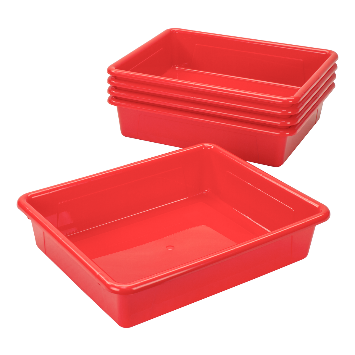 Flat Storage Tray, Red – Storex