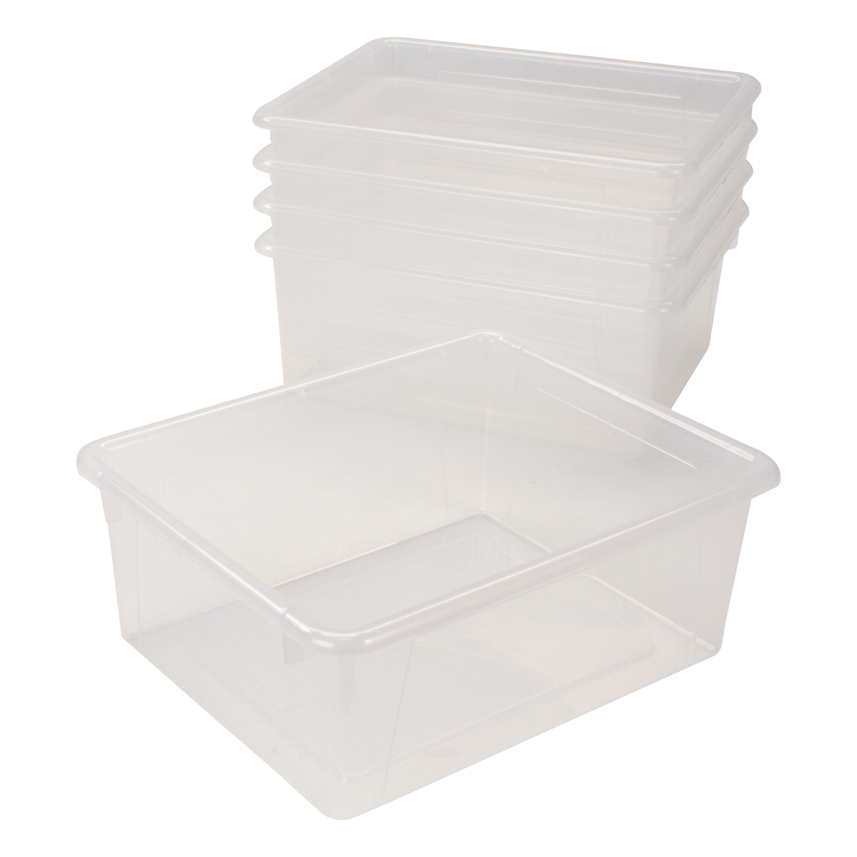 Deep Storage Tray, Clear – Storex