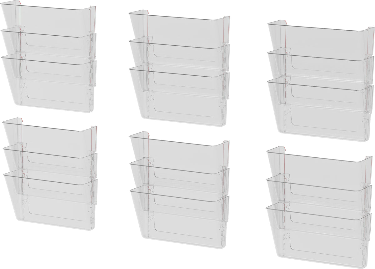 Unbreakable Letter Wall Pocket, Clear, Set of 3 – Storex